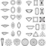 Vector Diamond Set Royalty Free Stock Photography - Image: 20849677