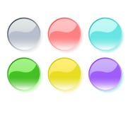 Set of shiny buttons stock illustration. Illustration of abstract ...