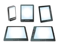 Vector Book With Mobile Phones And Tablet Computer Stock Vector - Image ...