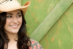 Cowgirl stock image. Image of wearing, western, holding - 10329159