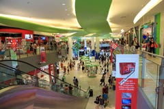 Long Corridor And Shops Inside Shopping Mall Editorial Image - Image of ...