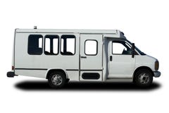 Small White Bus Stock Images - Image: 2582594