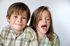 Siblings With Freckles Stock Photo - Image: 64018760