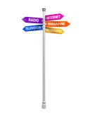 Sign Directions Support Help Tips Advice Guidance Assistance Stock ...