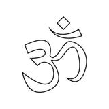 Ohm. Om Aum Symbol. Hand Drawn Illustration. Stock Illustration ...
