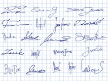 Autographs Clipart And Illustrations