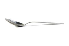 Silver Teaspoon Side View Isolated With Path Stock Photo - Image of ...
