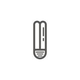 Simple Light Bulb Icon. Vector Illustration Stock Vector - Illustration ...