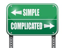 Simple Vs Complicated Stock Illustration - Image: 50987214
