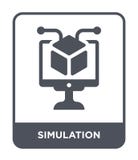 Simulation Icon. Trendy Flat Vector Simulation Icon On White Background ...