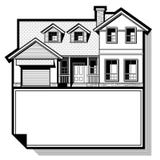 Single Family House , Drawing Stock Illustration - Image: 27817093