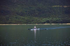 Single Rower At Sunrise Stock Photos - Image: 7060693