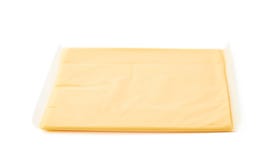 Single American Cheese Slice Stock Photo - Image of wrap, processed: 507874