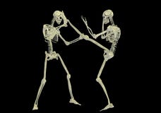 Fighting Skeleton 2 Royalty Free Stock Photo - Image: 619215