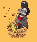 Halloween Saxophone Monster Hand Stock Image - Image of space, holiday ...