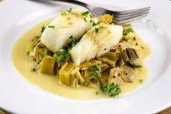 Braised cod fish stock image. Image of plate, food, cuisine - 9403229