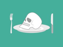 Human head on plate stock image. Image of bizarre, human - 29306597