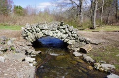 A Small Bridge Over A Creek Stock Image - Image of beautiful, landscape ...