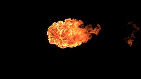 Flying Fireball Stock Video - Video: 50027165