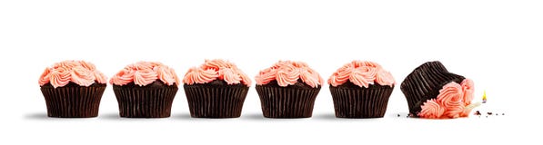 Row of cupcakes stock image. Image of sweet, cupcakes - 11916627
