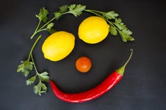 Happy Face Made Of Vegetables Stock Image - Image of smiley, diet: 2328725