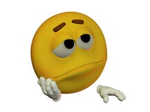 Émoticône désespérée illustration de vecteur. Illustration du dessins ...