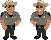 Police Officer Grumpy stock image. Image of belt, badge - 5760157