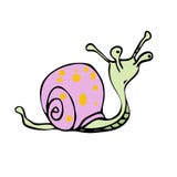 Cute Snail Cartoon Running Stock Image - Image: 33242861