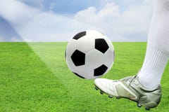 Soccer Ball Being Kicked Stock Photos, Images, & Pictures - 15 Images