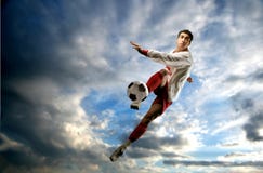 Angry Screaming Soccer Player Stock Photo - Image: 43708325