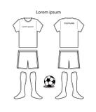 Soccer Uniform Template Stock Illustration - Image: 39157965