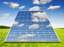 Solar energy and windmill stock image. Image of panel - 5411861