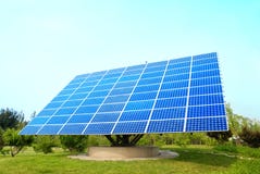 Rotating solar panels stock photo. Image of efficiency - 28054474