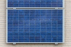 Vertical Solar Panels stock image. Image of conservation - 3444785