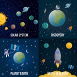 Set Of Universe Infographics - Solar System Stock Vector - Illustration ...