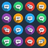 Speech Bubble Flat Icons Stock Vector - Image: 49209800