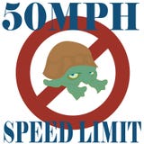Turtle speed limit stock illustration. Illustration of hurry - 38542755