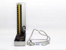 Old-fashioned Sphygmomanometer Stock Photo - Image of hematomanometer ...