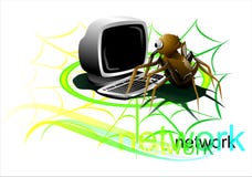 Vector Spider Illustrations Royalty Free Stock Images - Image: 7123759