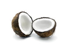Coconut Split in Half stock image. Image of half, split - 17927381