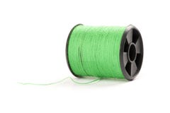 Green spool of thread stock photo. Image of grid, material - 968144