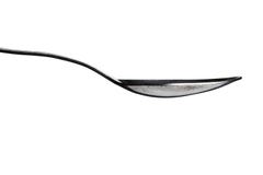 Silver Teaspoon Side View Isolated With Path Stock Photo - Image of ...