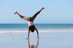 Beach Gymnastics Stock Photos - Image: 10762713
