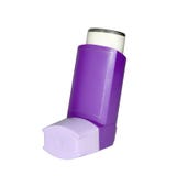 Purple asthma Inhaler stock image. Image of aerosol, exercise - 8449999