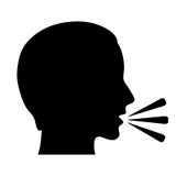 Illustration Von Den Lippen, Die Ikone Clipart Sprechen Vektor ...