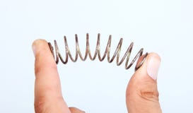 Stretched Spring. Resistance And Opposition Metaphor Royalty Free Stock ...