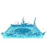Square water splash stock illustration. Illustration of transparent ...