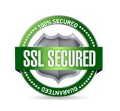 Secure SSL Seal stock vector. Illustration of graphic - 7795241