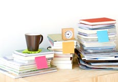 Messy magazine stack stock photo. Image of publication - 10627832