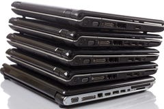Pile of laptops stock image. Image of recycling, lots - 27679855